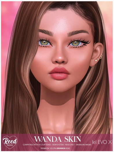 Second Life Marketplace - REED SKINS-WANDA SKIN-LELUTKA EVO X-SUNKISS